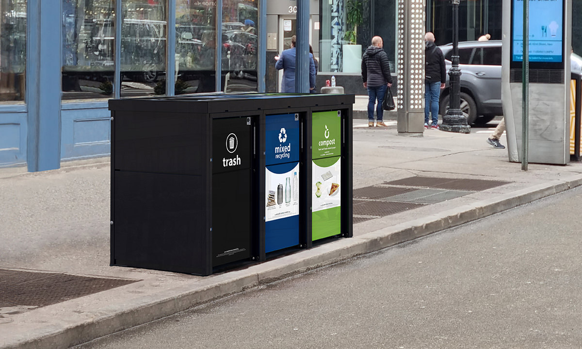 Cart Recycling & Trash Container Housings
