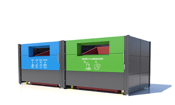 Zero Waste Infrastructure Trash & Recycling Collection Stations